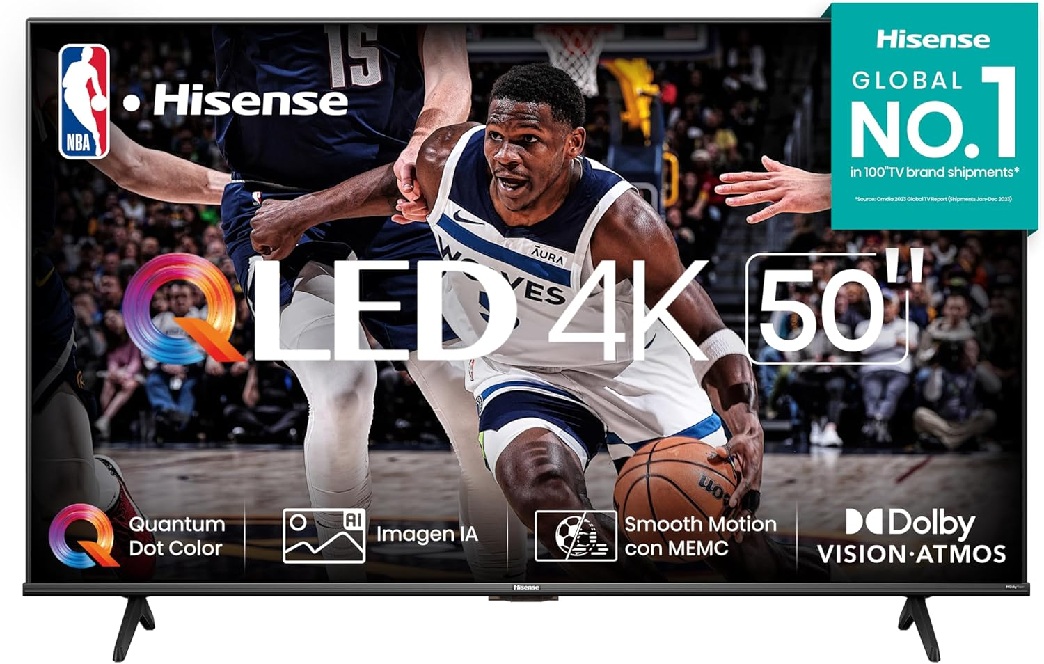 Pantalla QLED de 50″ Hisense Works with Alexa | BuscaPromos