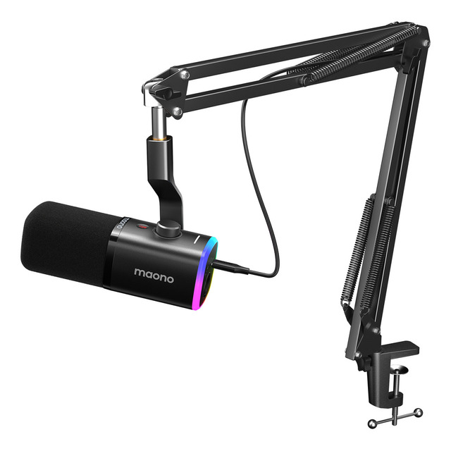 Micrófono PC Gamer RGB con Brazo | BuscaPromos