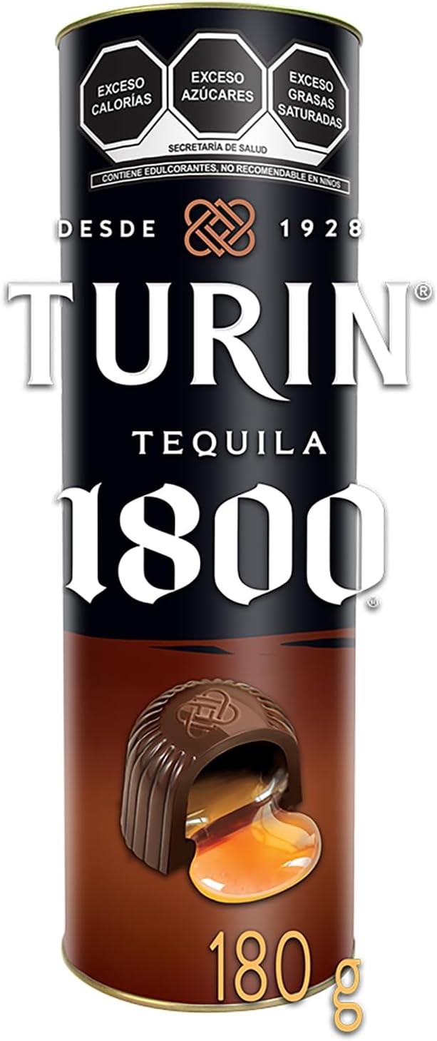 Turin Tequila 1800 Reserva Chocolates con licor Tubo | BuscaPromos