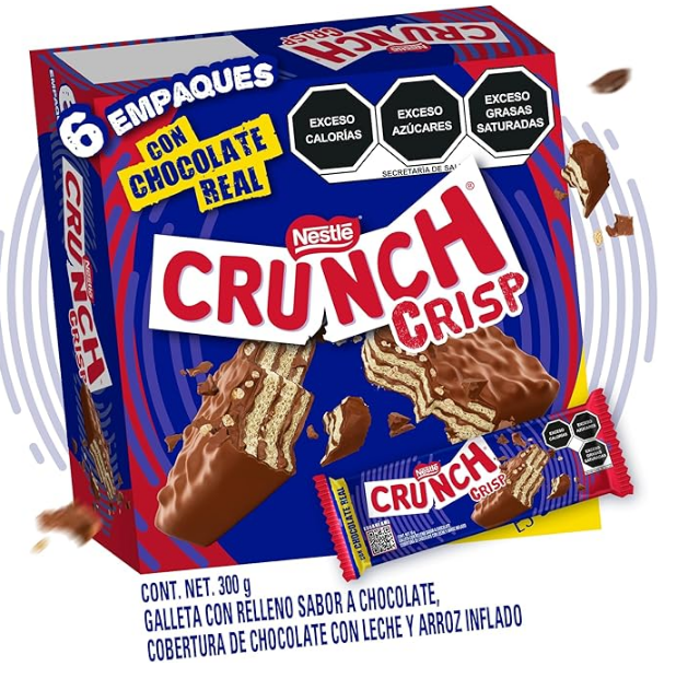 Nestlé Chocolate Crunch Crisp 6 pz de 50g | BuscaPromos